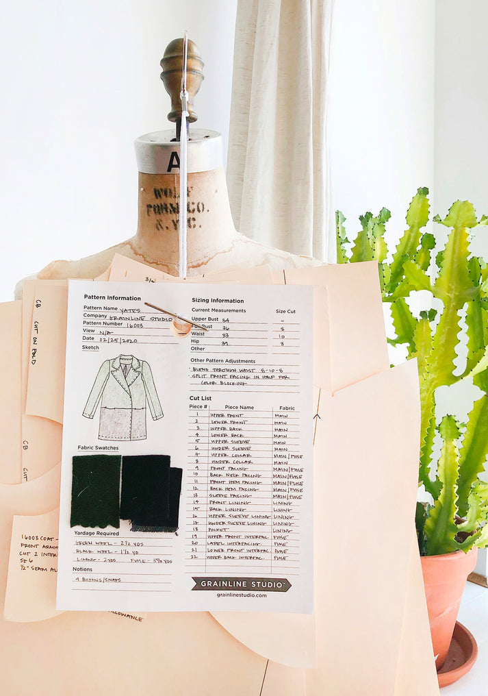 Downloadable Pattern Cards – Grainline Studio