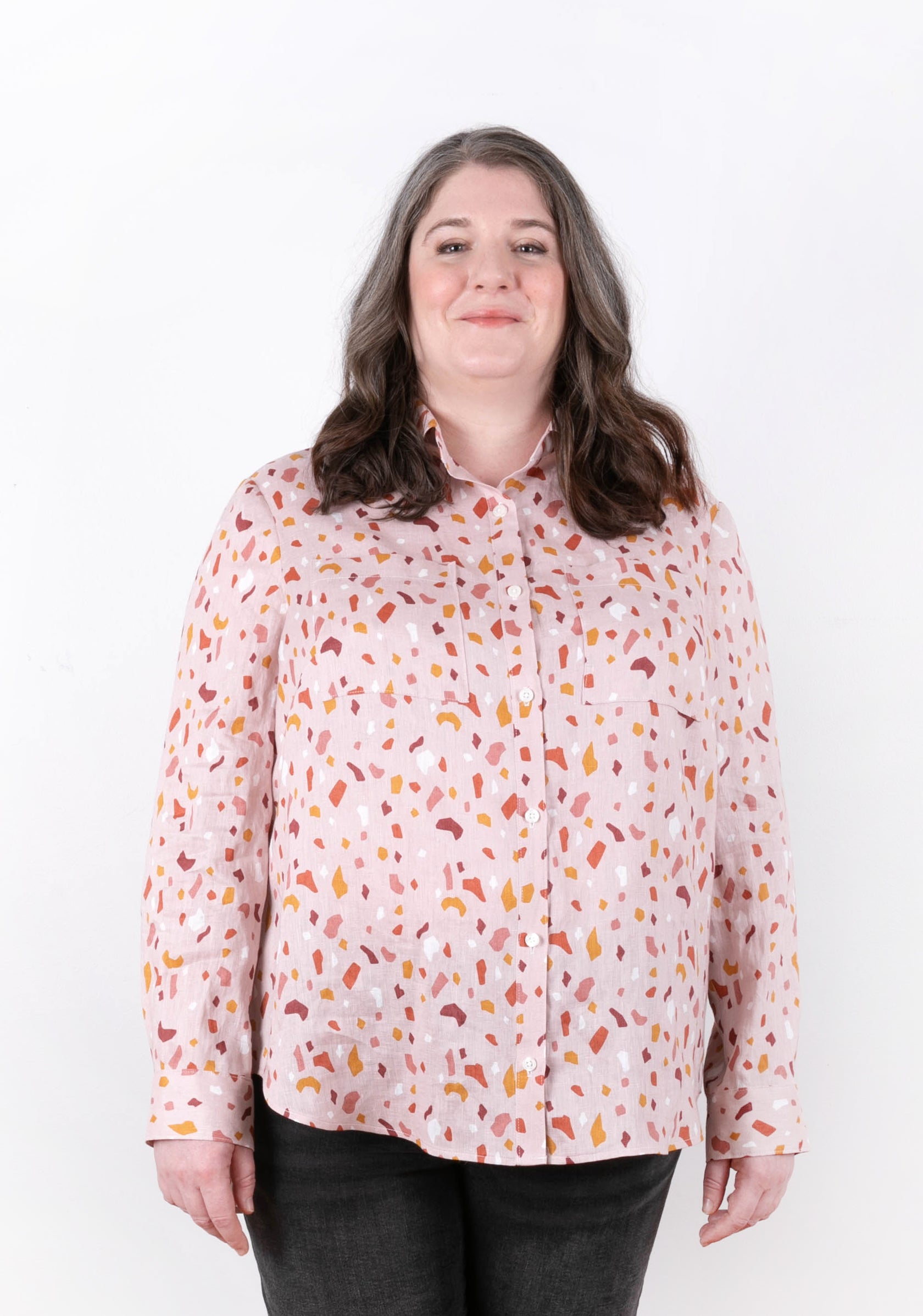Archer Button Up Shirt Sewing Pattern | Sizes 14–32 | Grainline Studio